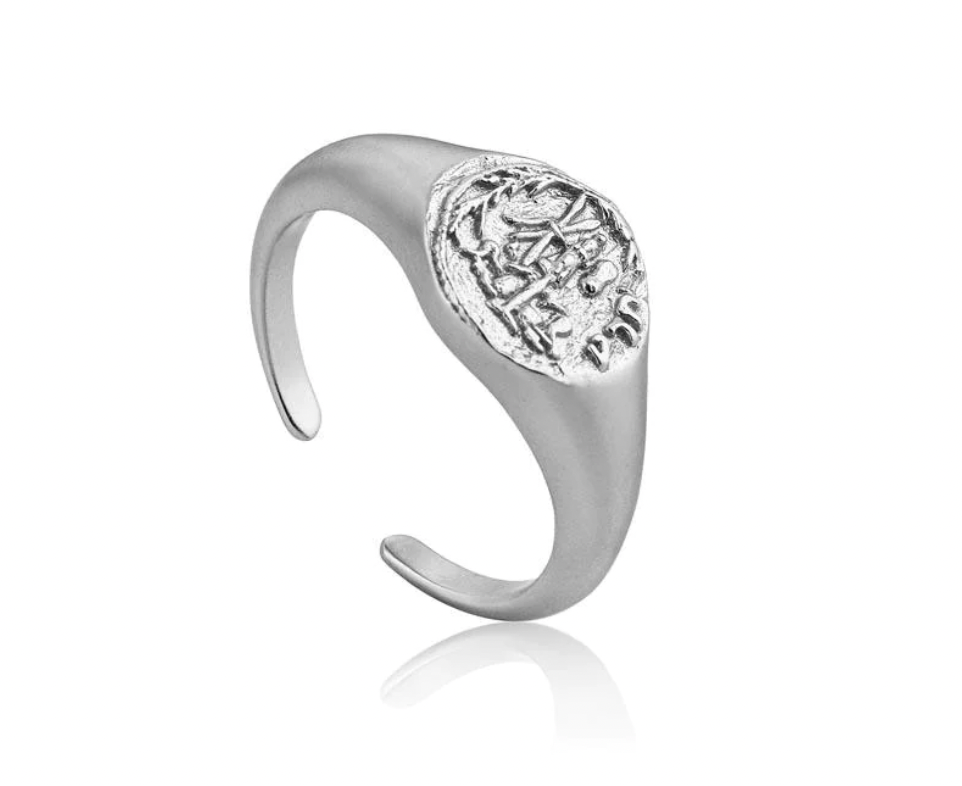 Coins - Emblem Adjustable Signet Ring - 2 colours – Forever Jewellery ...