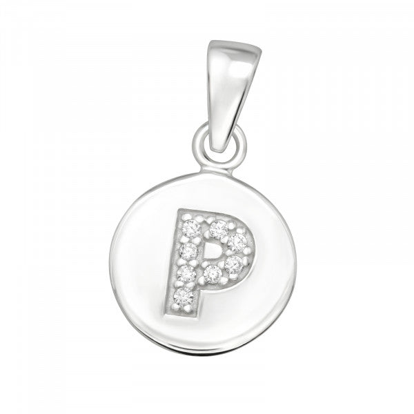 Kids Letter ‘P’ Silver Pendant – Forever Jewellery