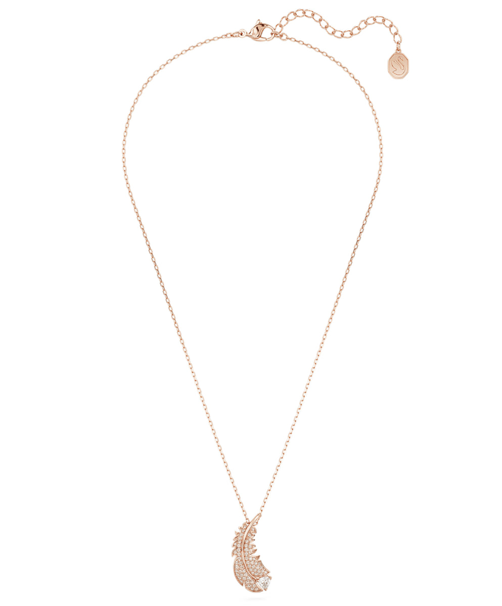 Nice Feather Rosegold Pendant – Forever Jewellery Online